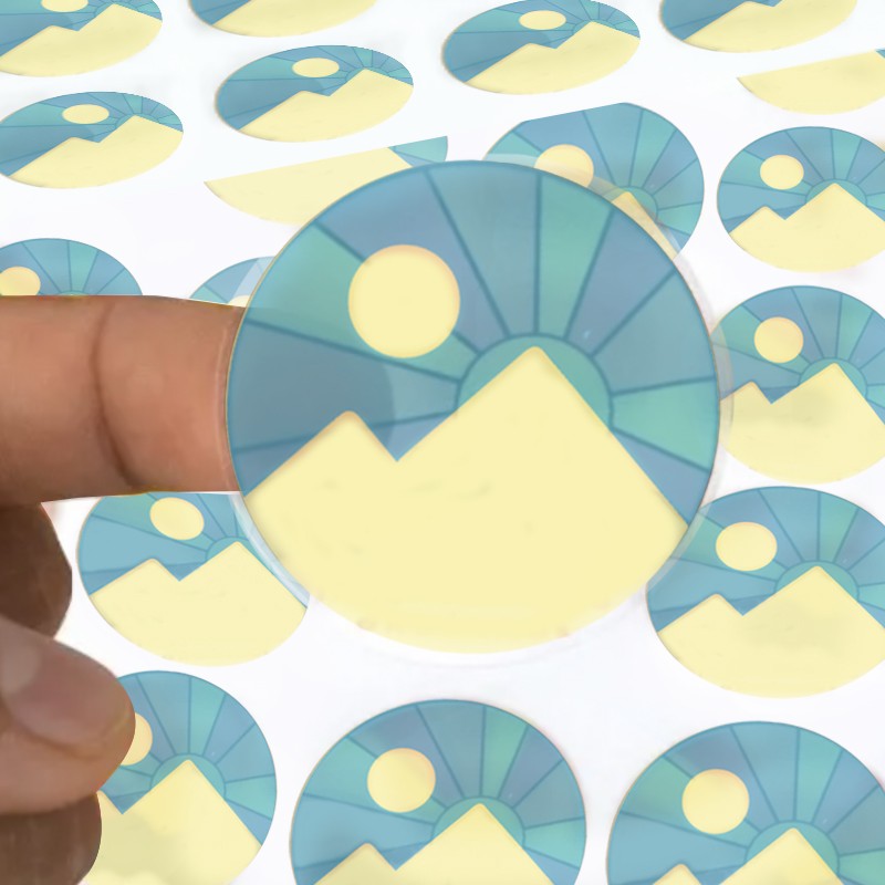 Custom Transparent Label for products printing online