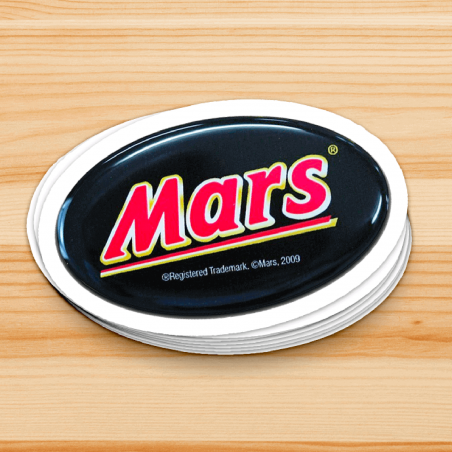 Oval Custom Stickers Die Cut - Laminated Custom Stickers